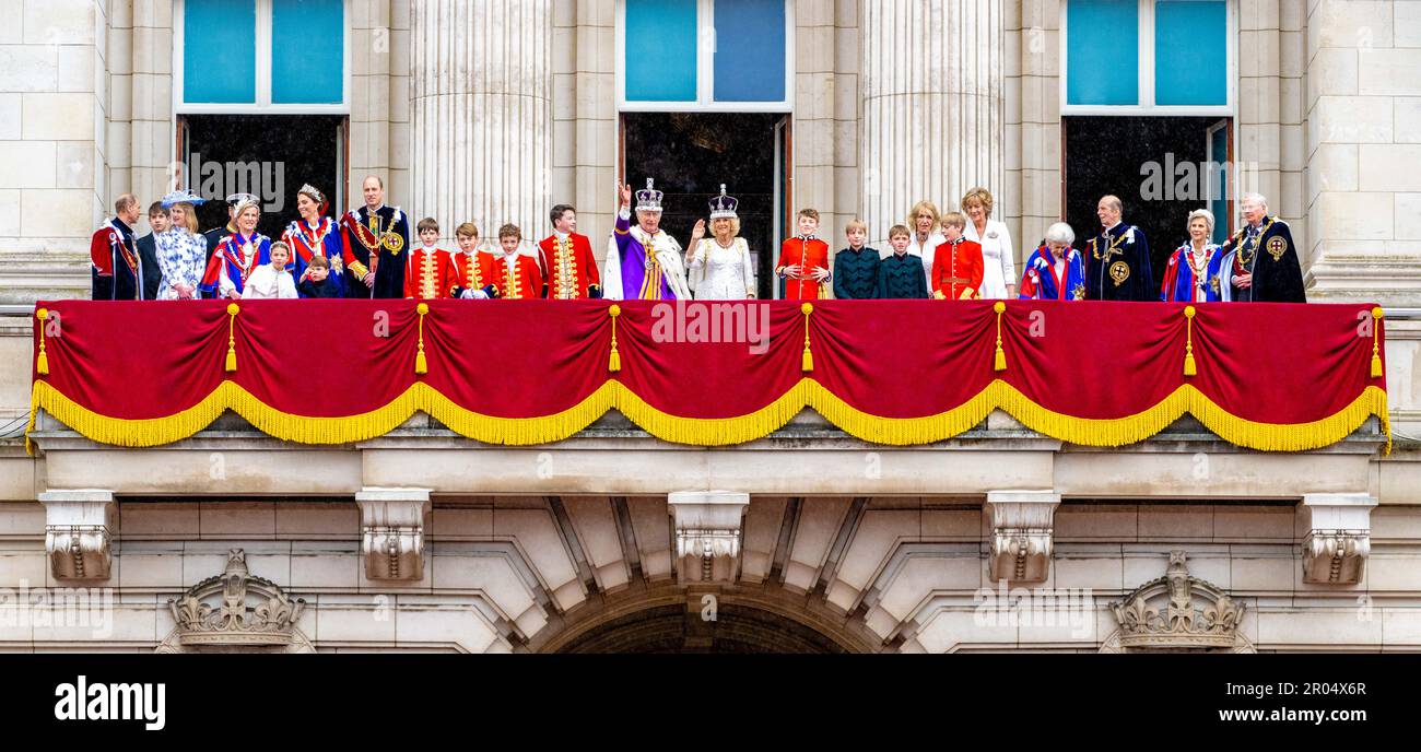 King Charles III and Queen Consort Camilla, Prince William of Wales and ...