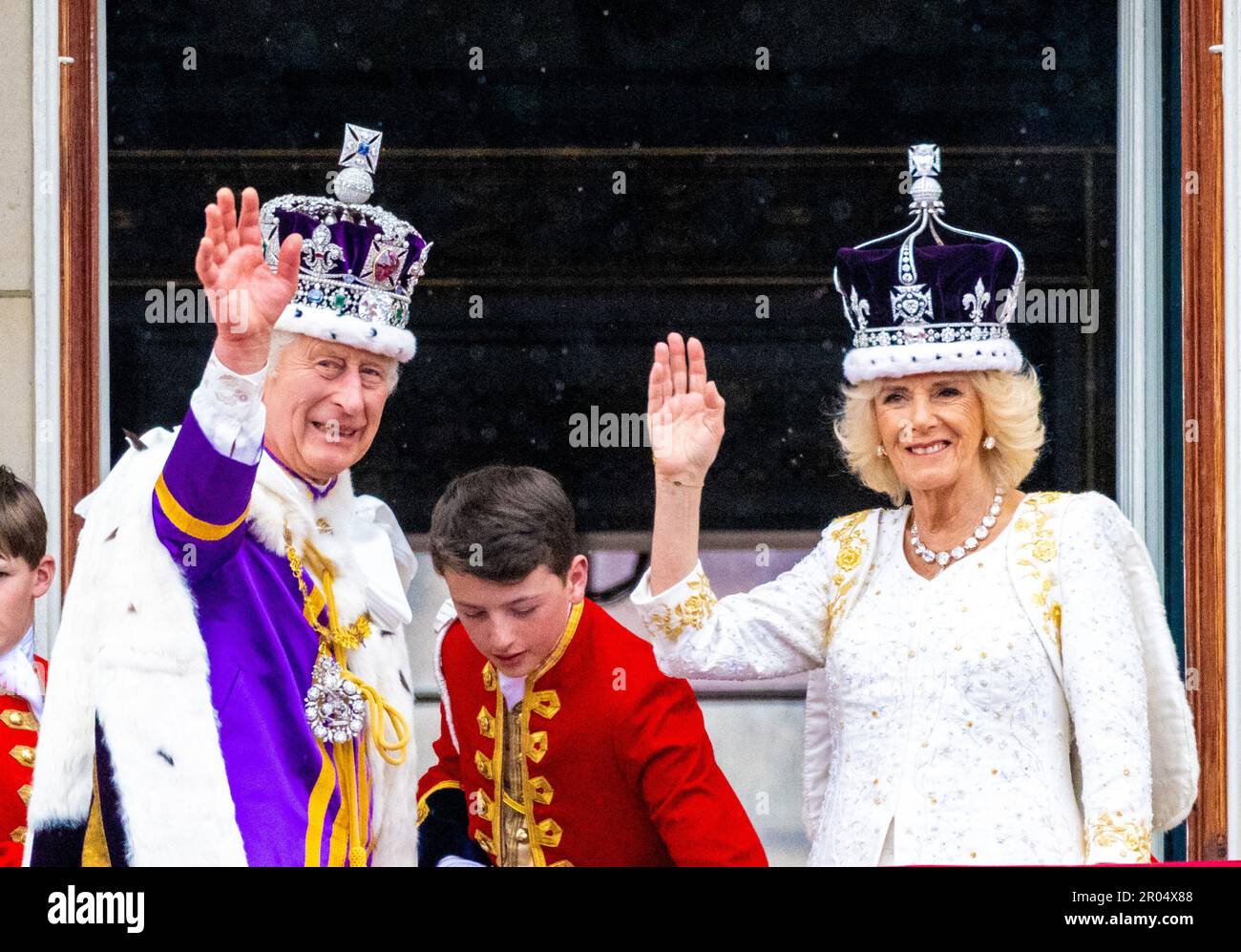 London, UK. 06th May, 2023. King Charles III and Queen Consort Camilla ...