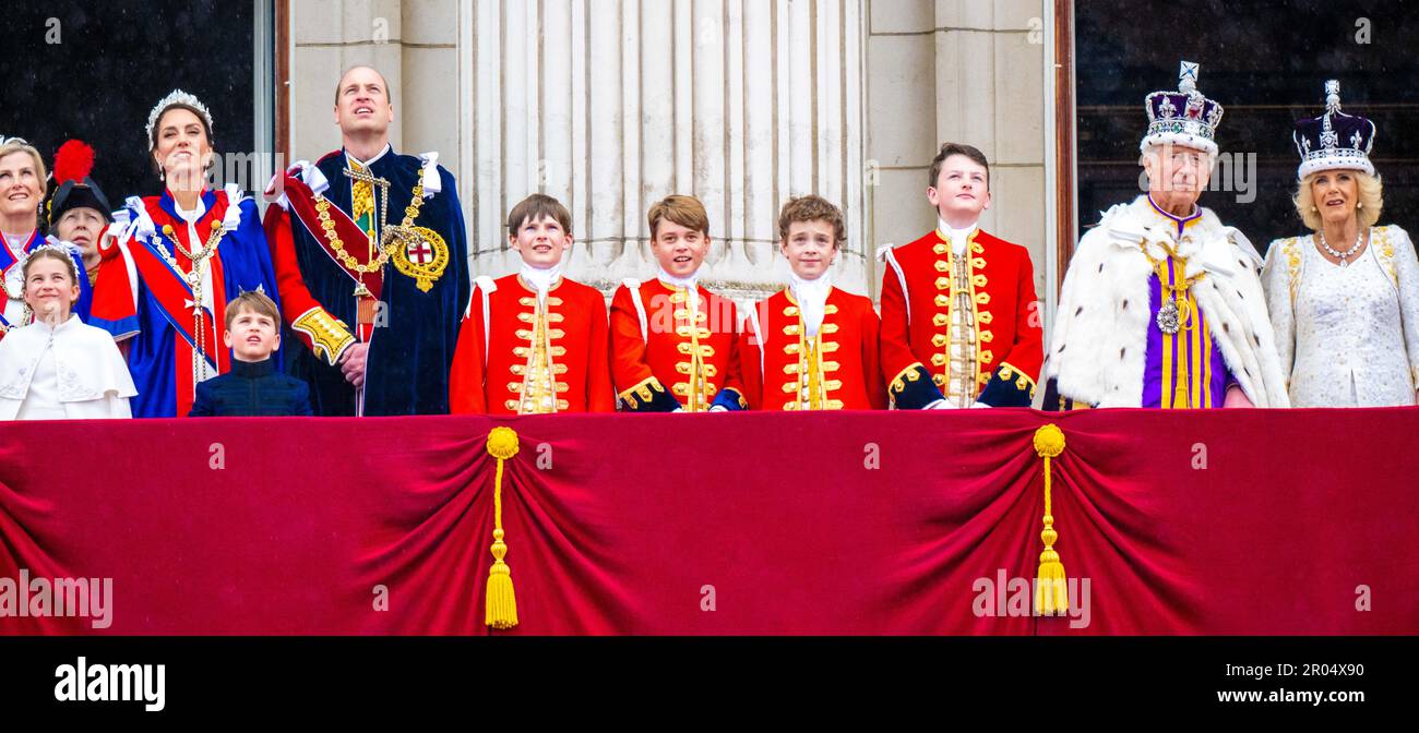 King Charles III and Queen Consort Camilla, Prince William of Wales and ...