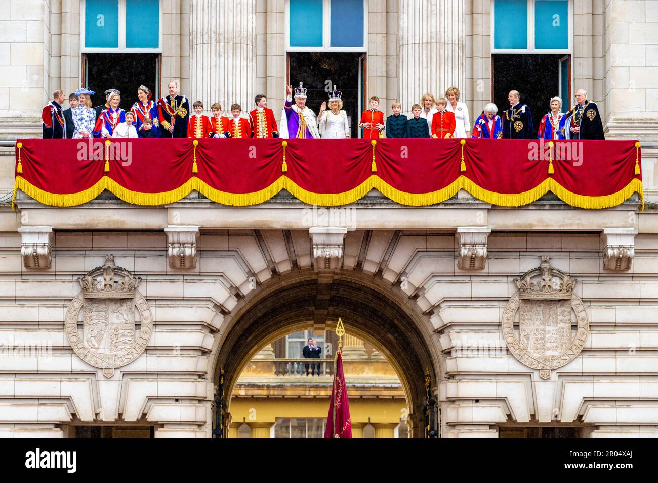 King Charles III and Queen Consort Camilla, Prince William of Wales and ...