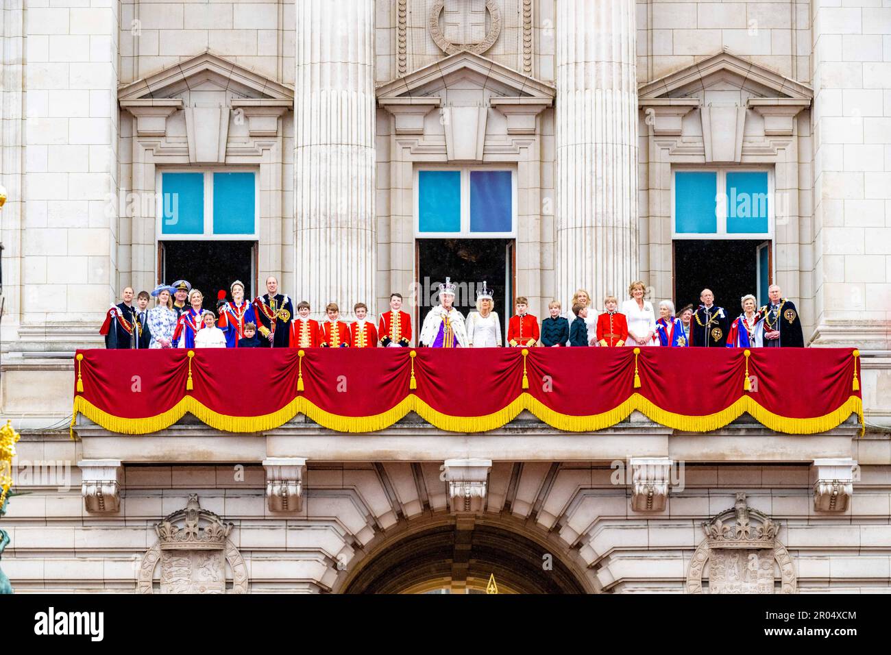King Charles III and Queen Consort Camilla, Prince William of Wales and ...