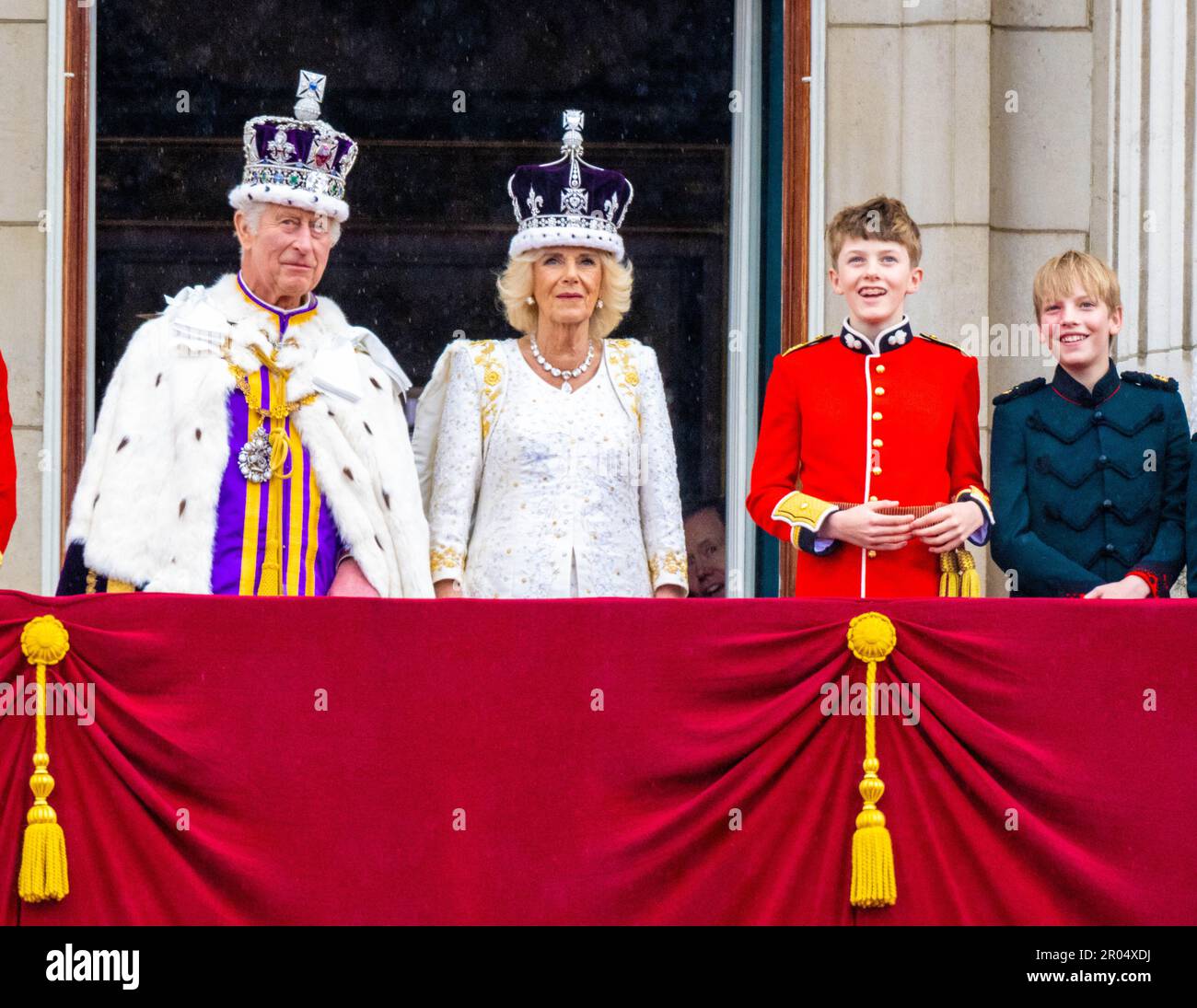 London, UK. 06th May, 2023. King Charles III and Queen Consort Camilla ...