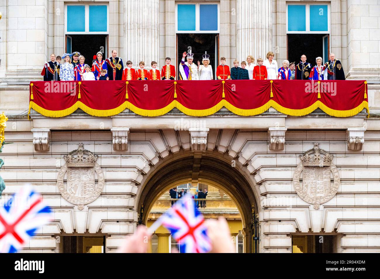 King Charles III and Queen Consort Camilla, Prince William of Wales and ...