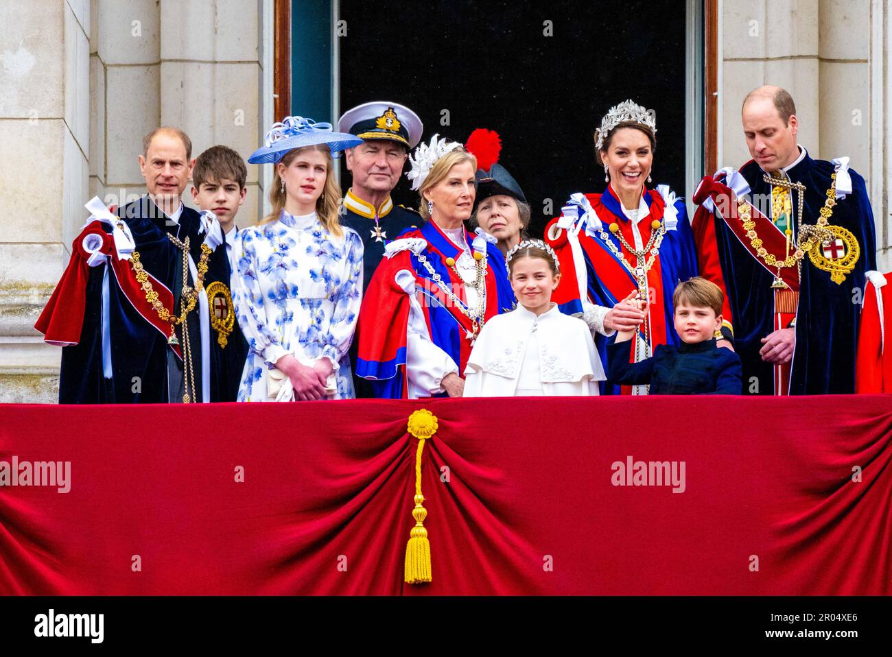 King Charles III and Queen Consort Camilla, Prince William of Wales and ...