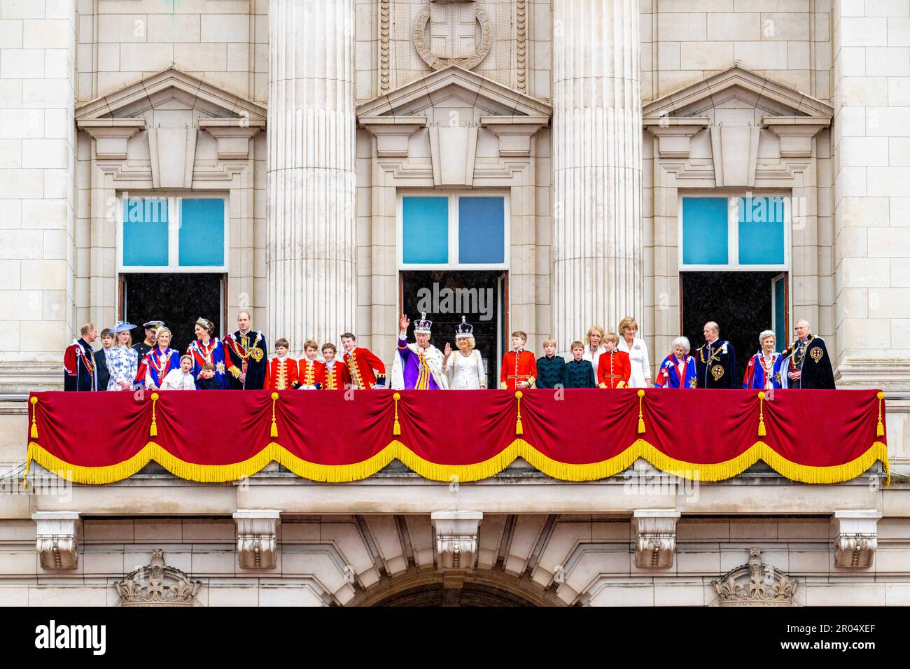 King Charles III and Queen Consort Camilla, Prince William of Wales and ...