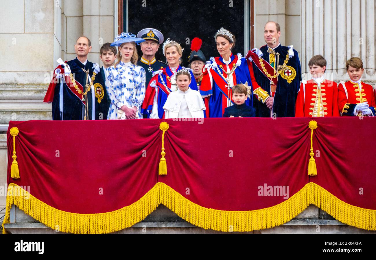 King Charles III and Queen Consort Camilla, Prince William of Wales and ...