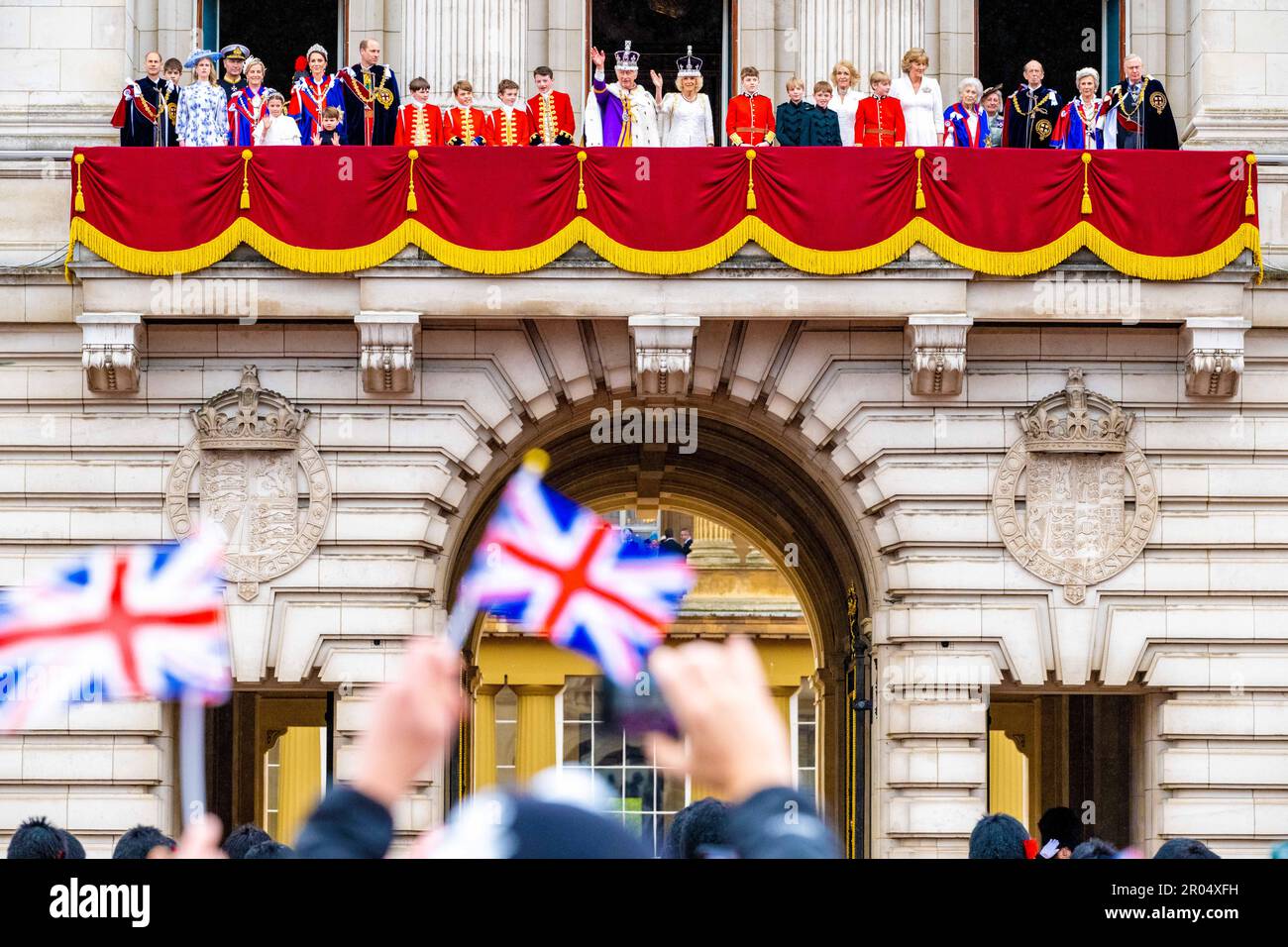 King Charles III and Queen Consort Camilla, Prince William of Wales and ...