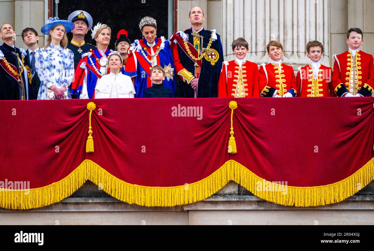 King Charles III and Queen Consort Camilla, Prince William of Wales and ...