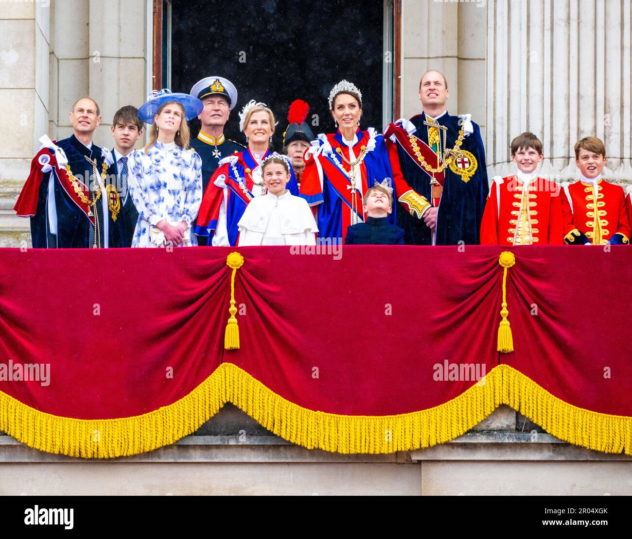King Charles III and Queen Consort Camilla, Prince William of Wales and ...