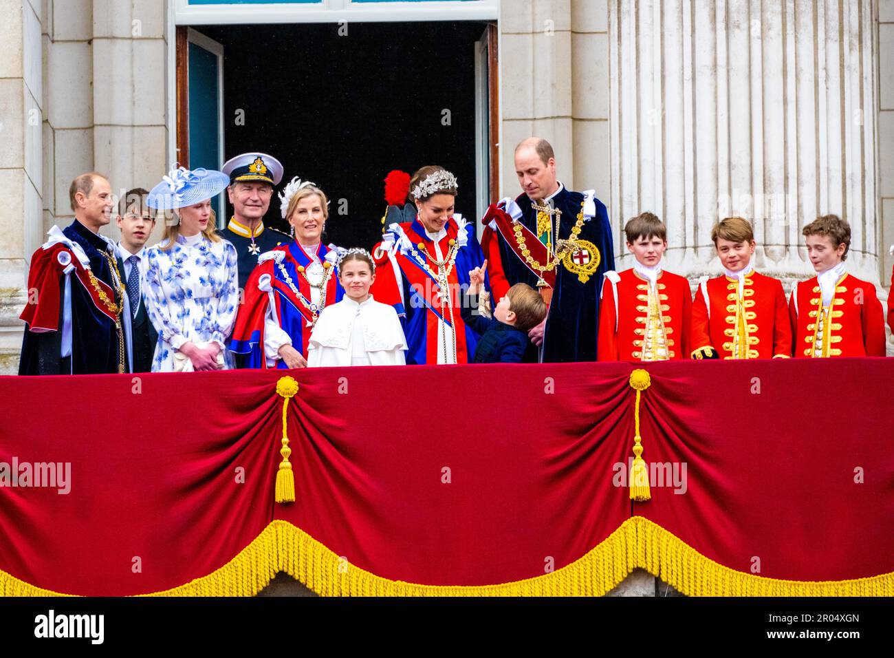King Charles III and Queen Consort Camilla, Prince William of Wales and ...