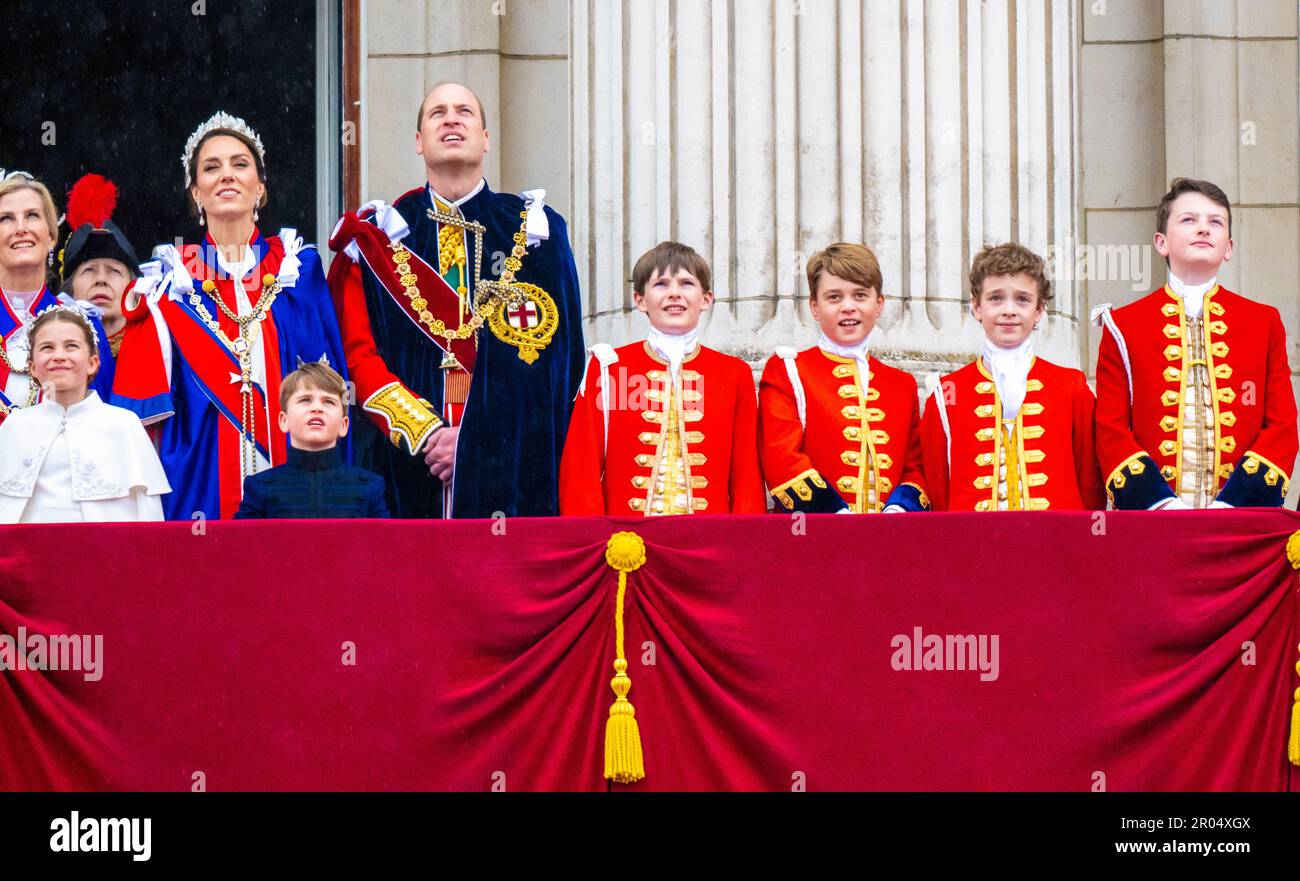 King Charles III and Queen Consort Camilla, Prince William of Wales and ...