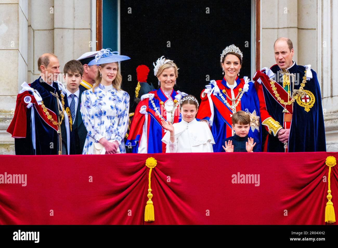 King Charles III and Queen Consort Camilla, Prince William of Wales and ...