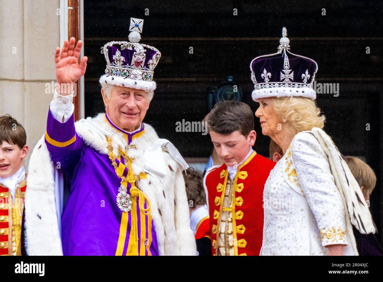 London, UK. 06th May, 2023. King Charles III and Queen Consort Camilla ...