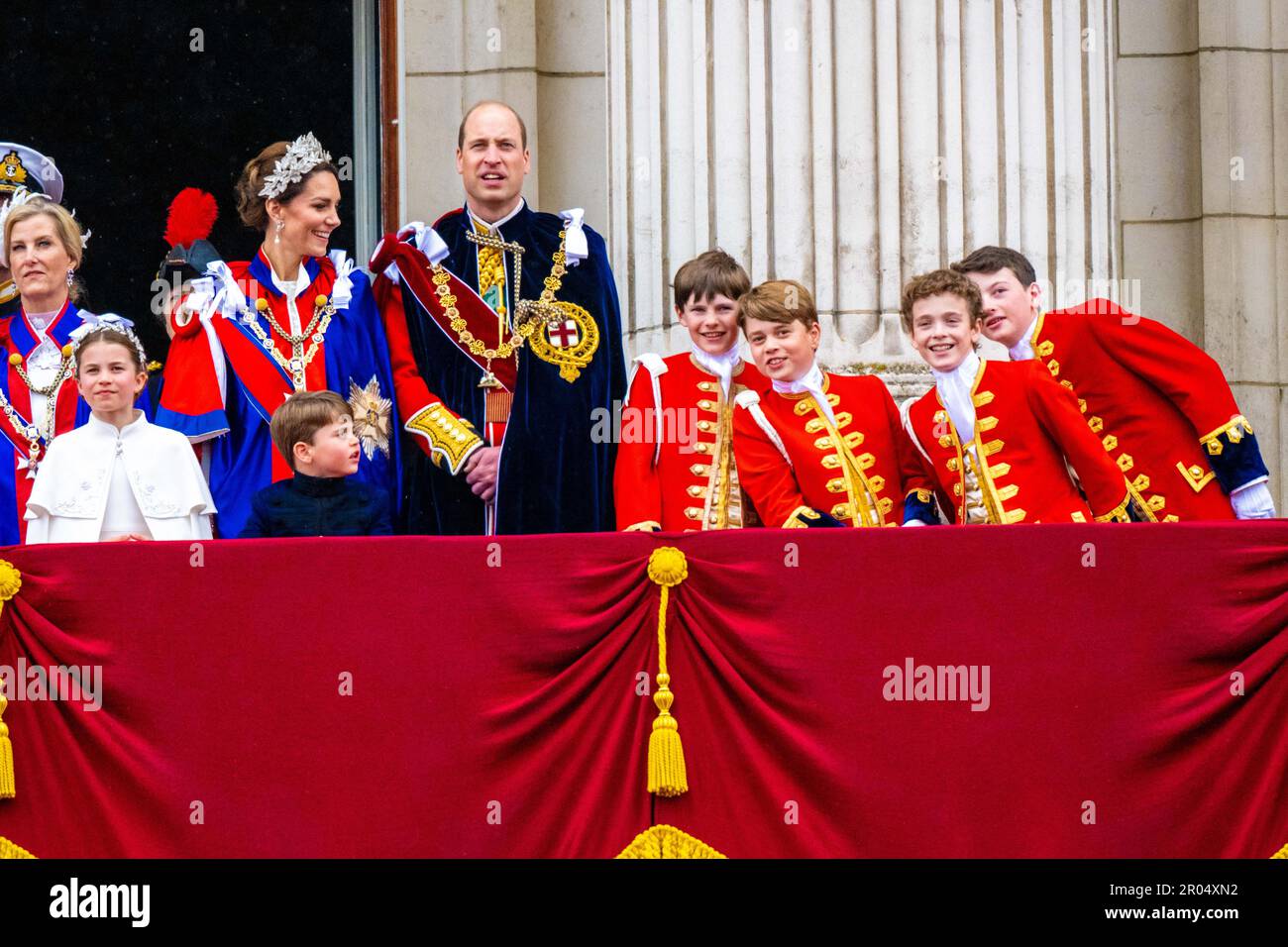King Charles III and Queen Consort Camilla, Prince William of Wales and ...