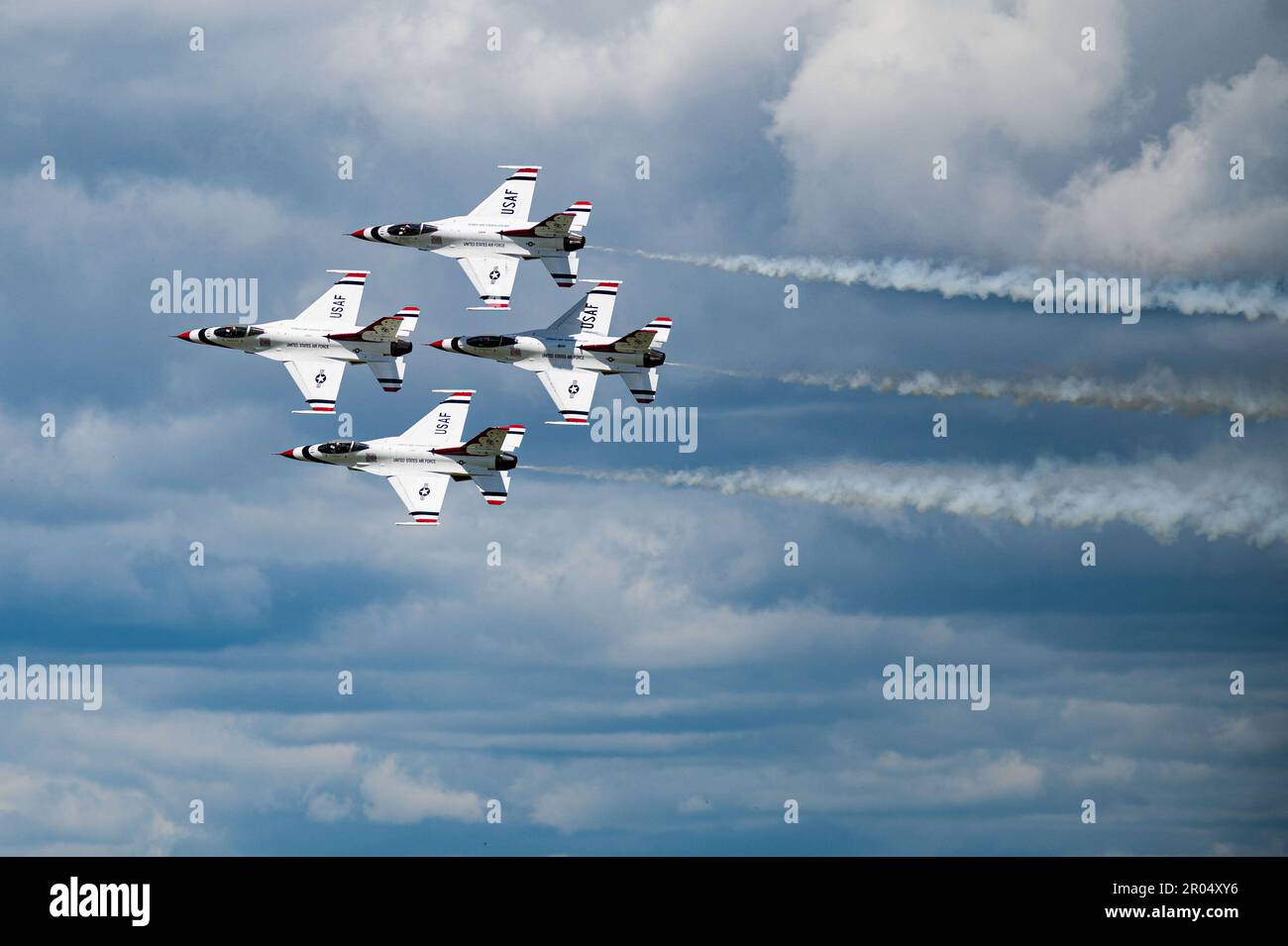 The U.S. Air Force Air Demonstration Squadron Thunderbirds numbers one ...