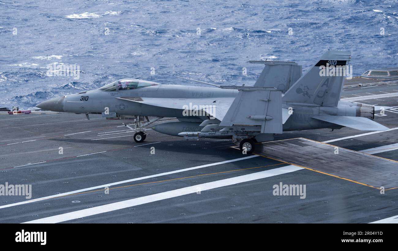 An F/A-18E Super Hornet, attached to the "Tomcatters" of Strike Fighter ...