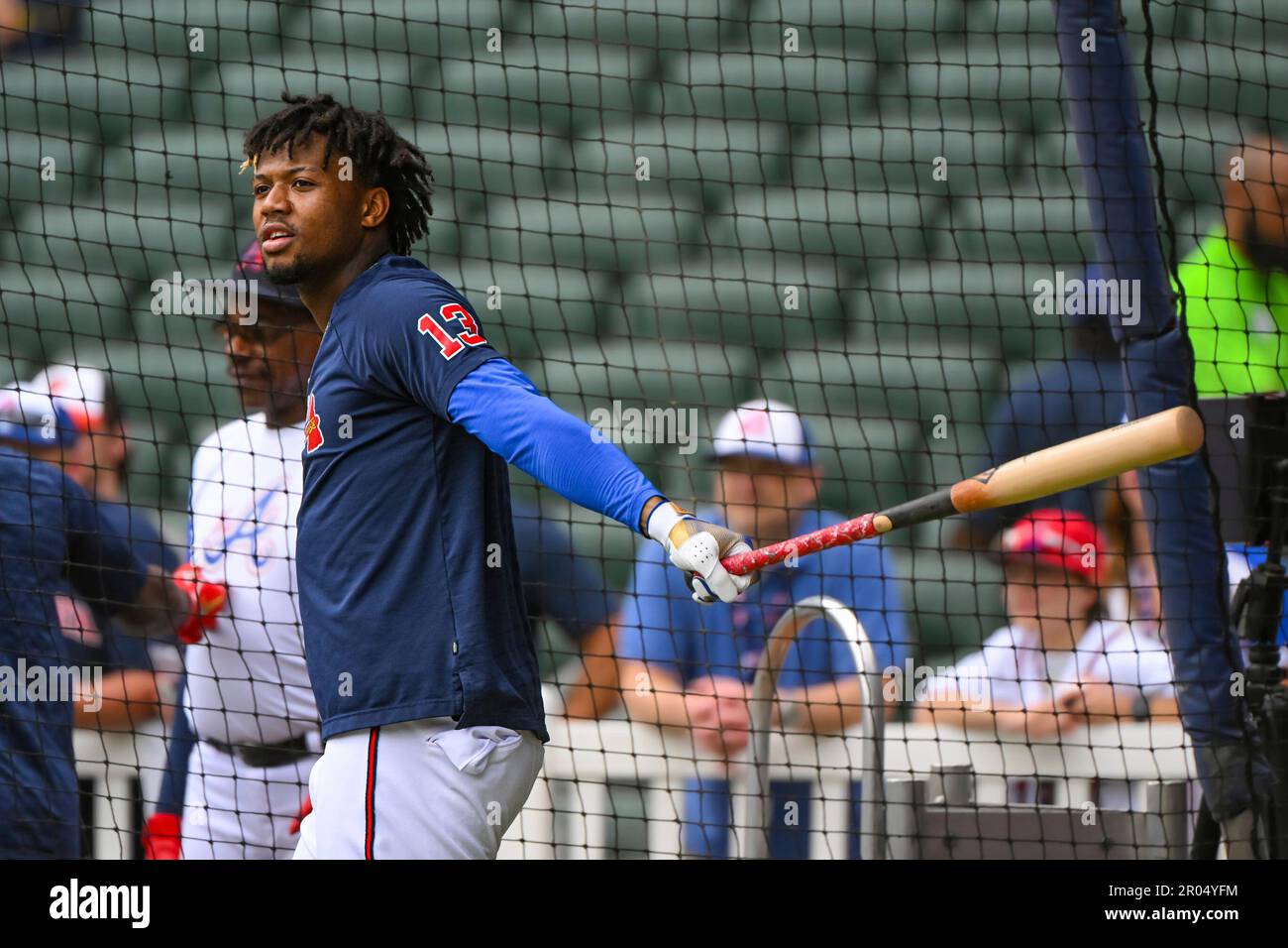 ATLANTA, GA - MAY 06: Atlanta Braves right fielder Ronald Acuna Jr. (13 ...