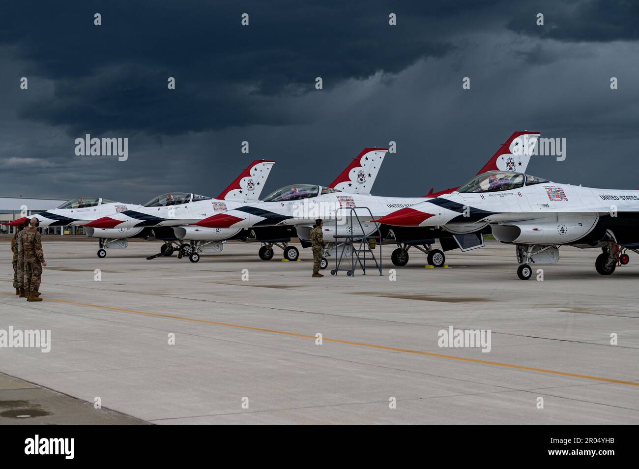 The U.S. Air Force Air Demonstration Squadron Thunderbirds numbers one ...