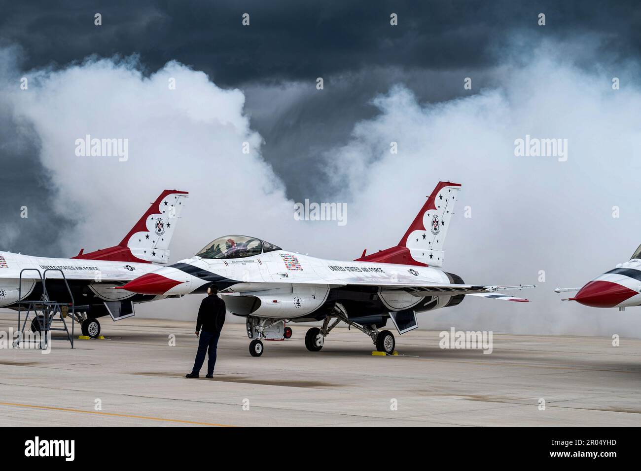 The U.S. Air Force Air Demonstration Squadron Thunderbirds numbers one ...