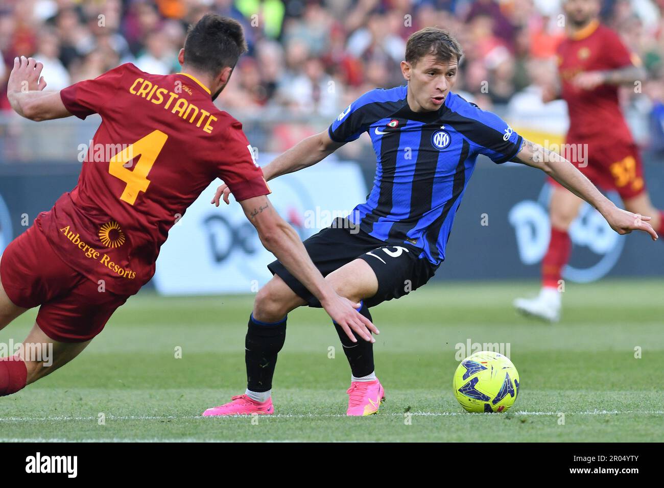Stadio Olimpico, Rome, Italy. 6th May, 2023. Serie A Football; Roma versus Inter Milan; Nicolo ...