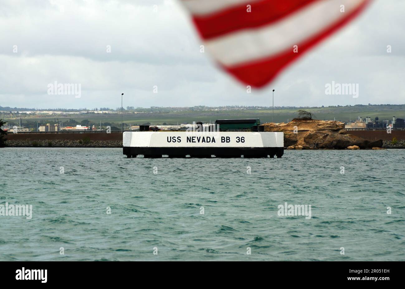 World War II USS Nevada Memorial Pearl Harbor Hawaii Stock Photo - Alamy