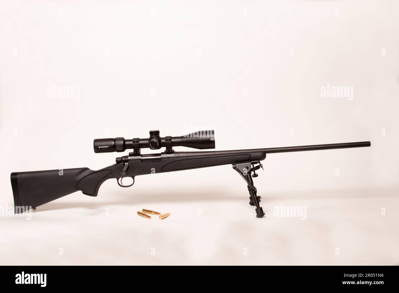 Remington 700 .308 Bolt Action Rifle with Scope Stock Photo - Alamy