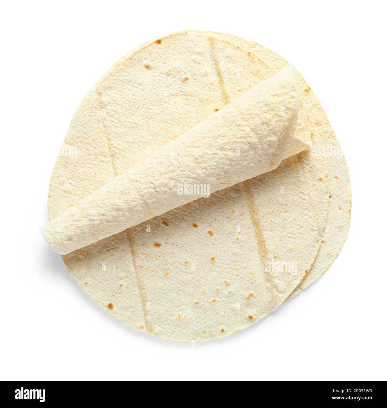 Thin lavash on white background Stock Photo - Alamy