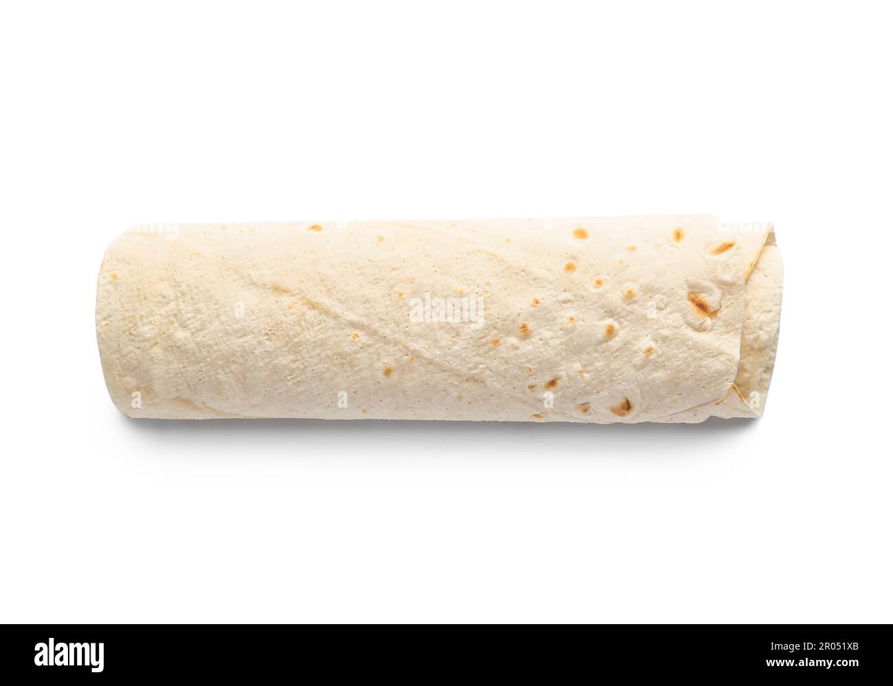 Thin lavash on white background Stock Photo - Alamy