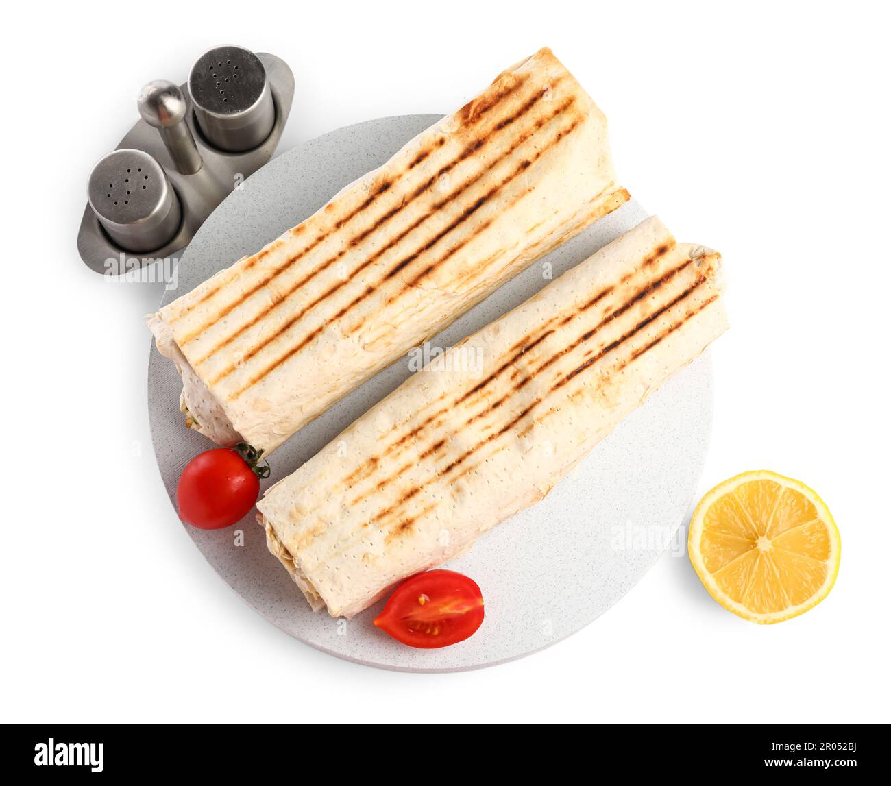 Arabic shawarma plate Cut Out Stock Images & Pictures - Alamy