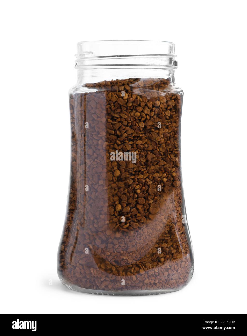 Glass jar of instant coffee isolated on white Stock Photo - Alamy