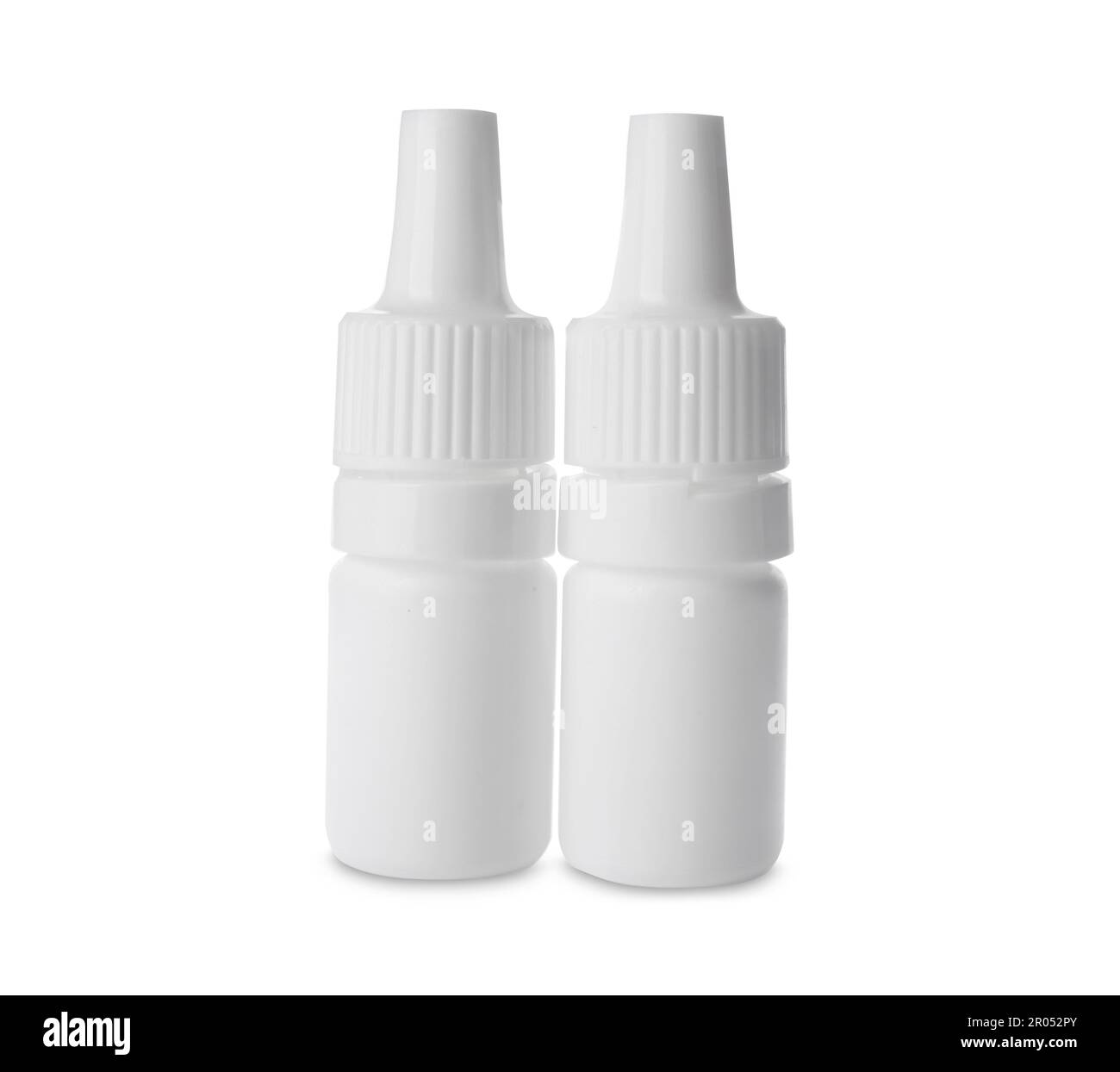 Bottles of medical drops isolated on white Stock Photo - Alamy