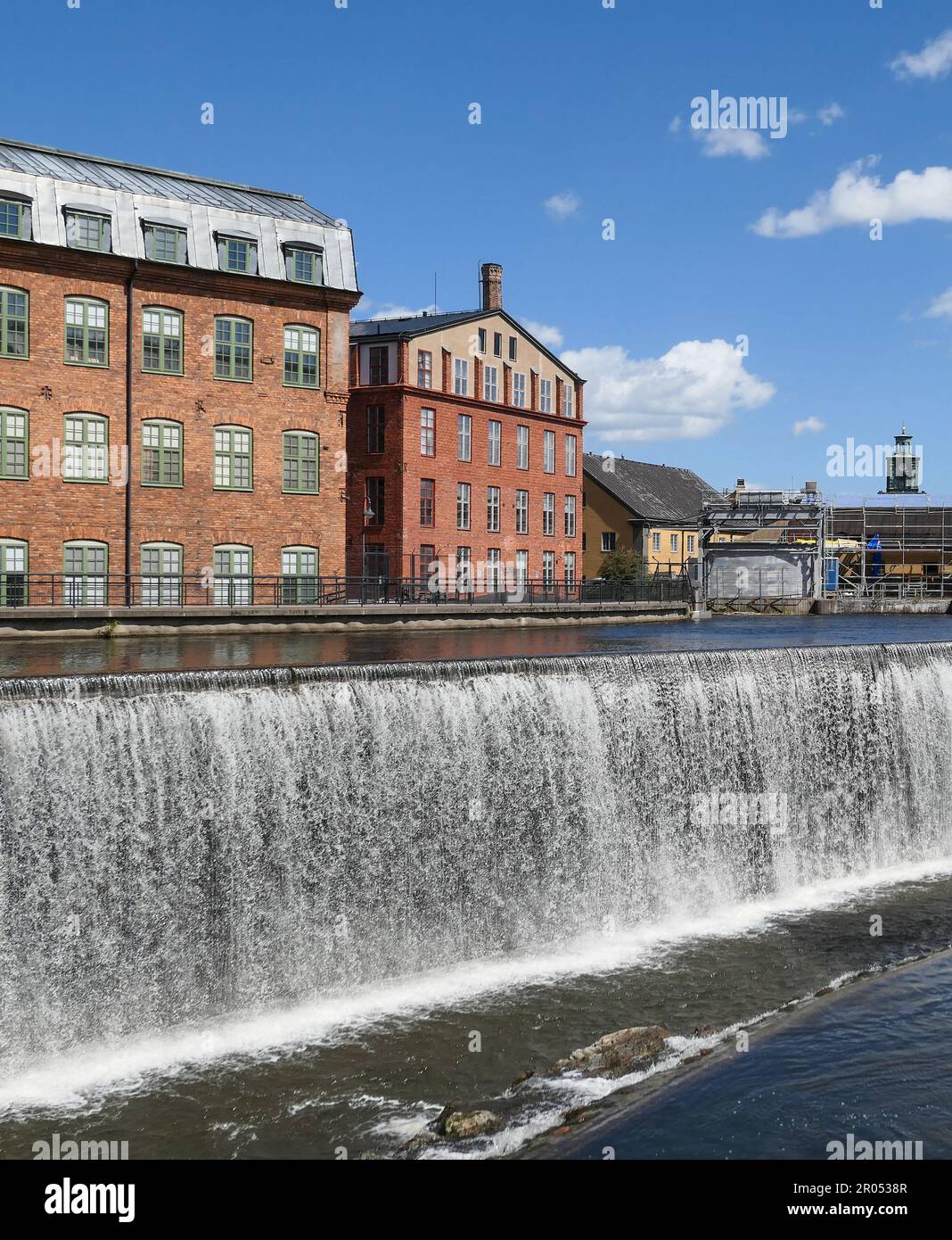 Waterfall industrial building norrköping hi-res stock photography and ...