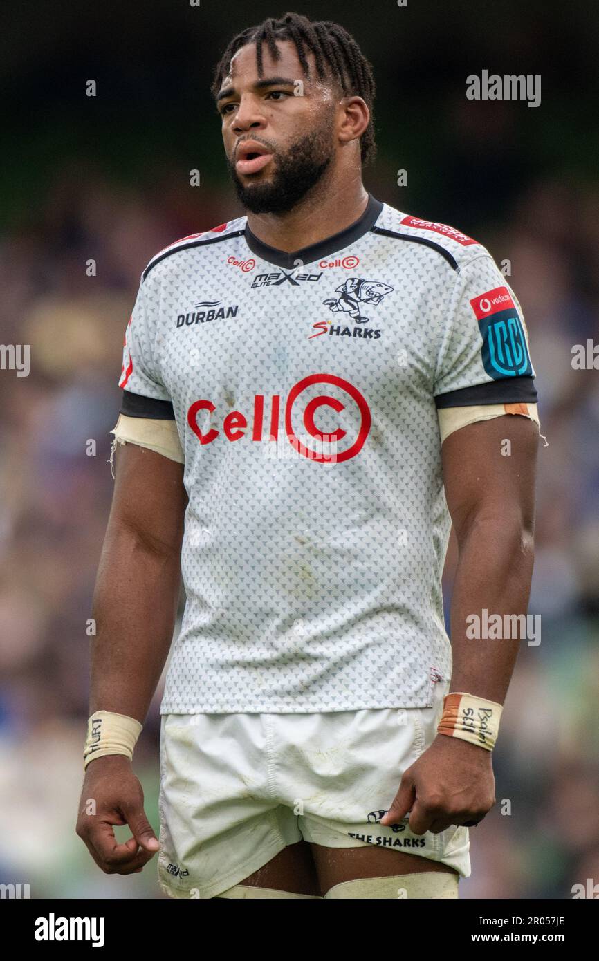Dublin, Ireland. 06th May, 2023. Vincent Tshituka of Sharks during the ...
