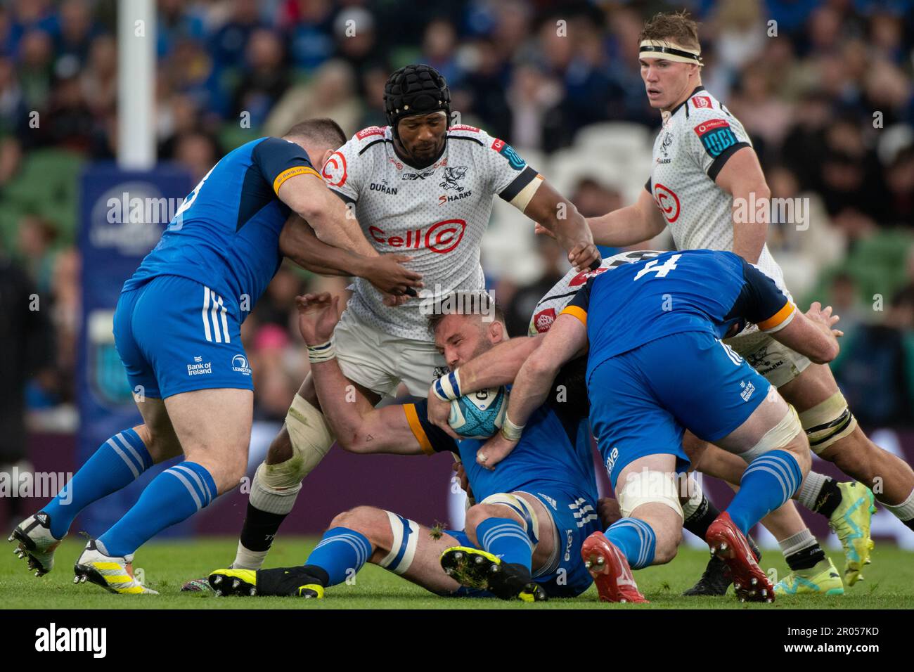 Dublin, Ireland. 06th May, 2023. Jason Jenkins of Leinster with the ...