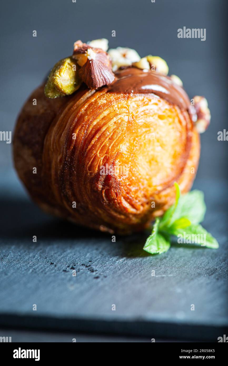 Petite Supreme Croissant also known as New York Rolls with drizzled ...