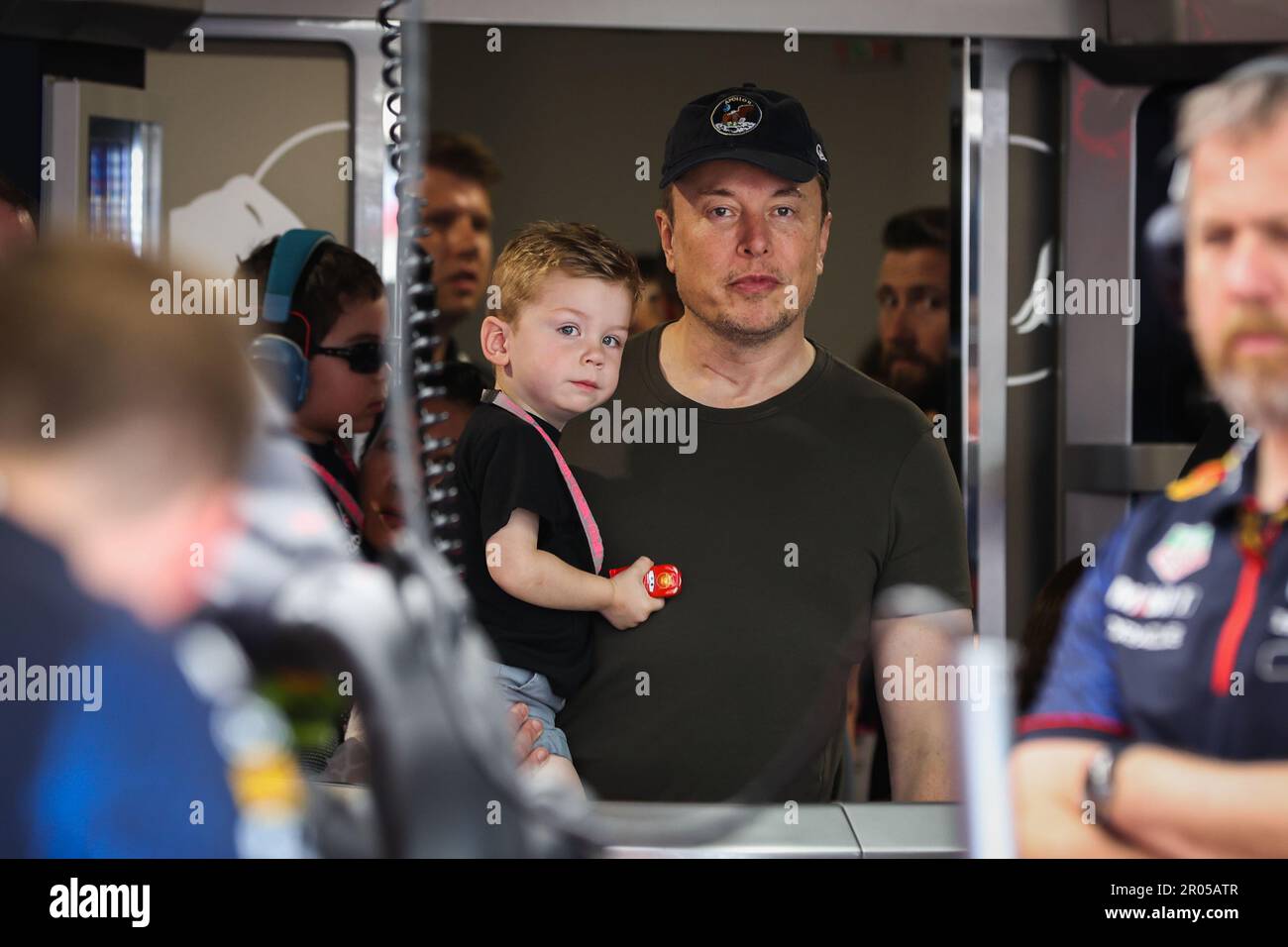 MUSK Elon, founder & CEO of SpaceX & Tesla, in the Red Bull Racing ...