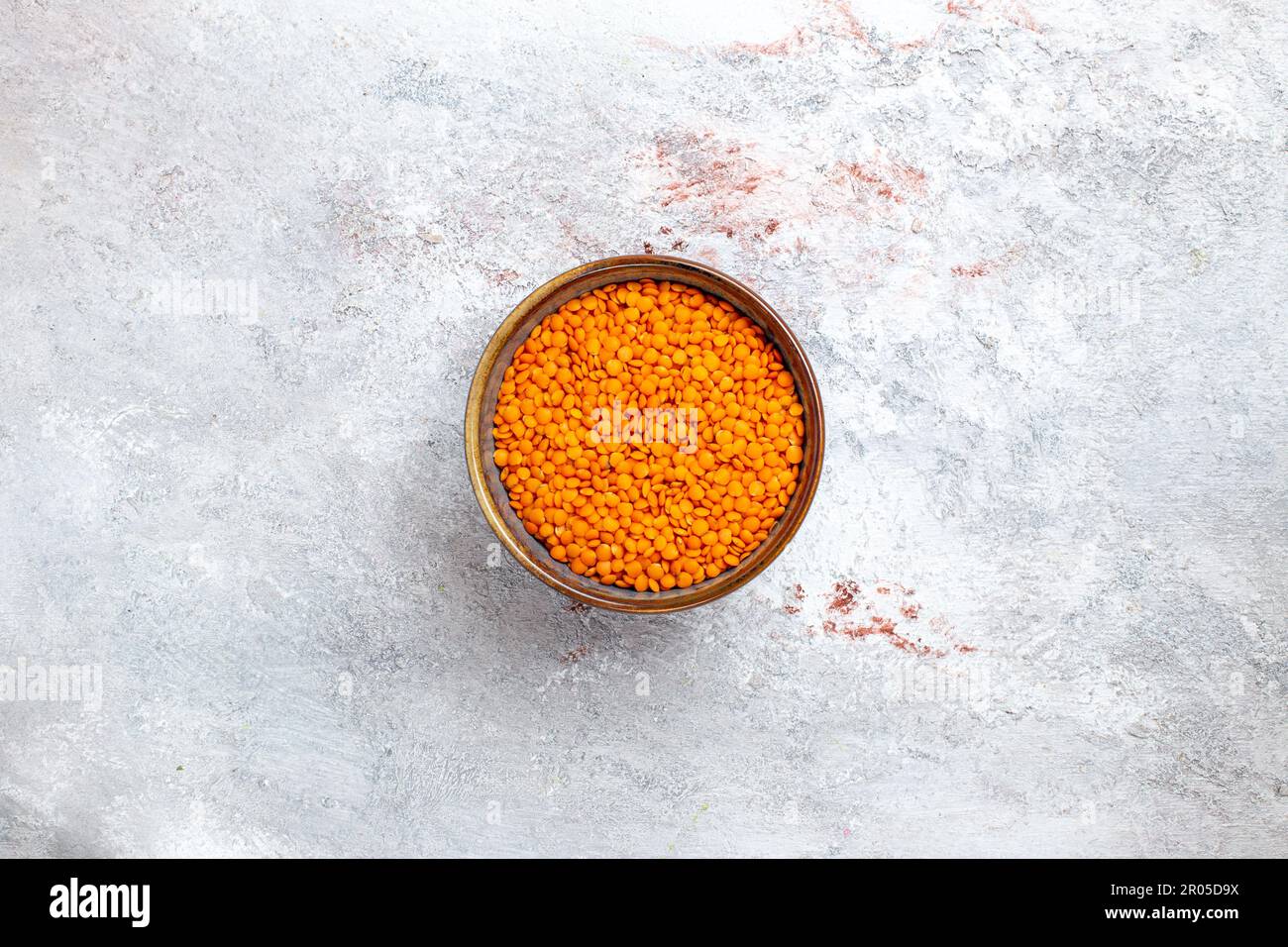top view orange raw beans inside plate on white background bean raw ...