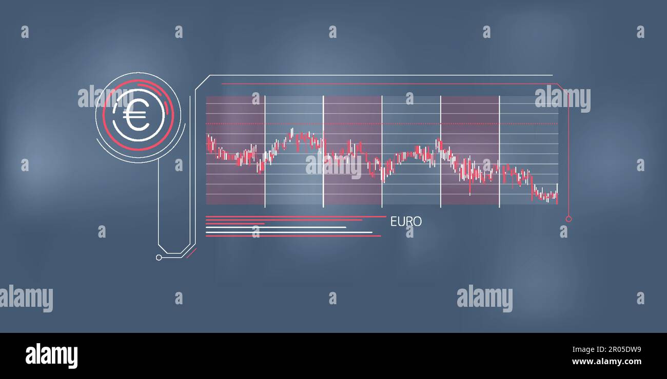 Simple infographics about the fall of the euro price Stock Vector Image & Art - Alamy