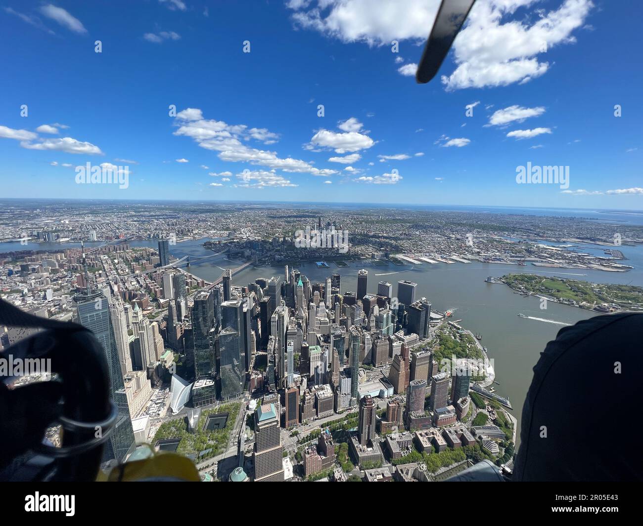Aerial view of the Freedom Tower in New York City on May 6, 2023 Stock ...