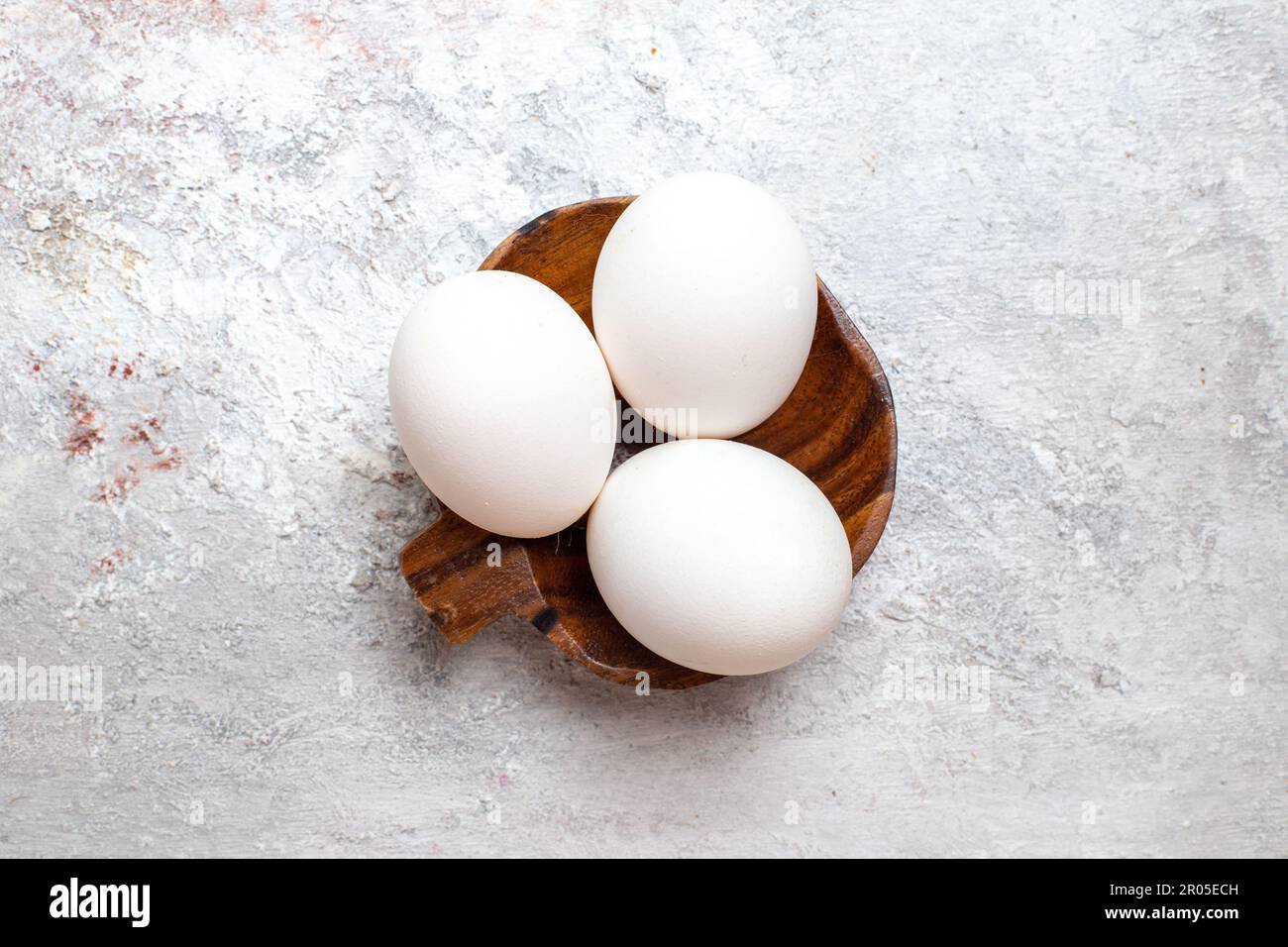 top view whole raw eggs on white background egg raw breakfast meal food ...