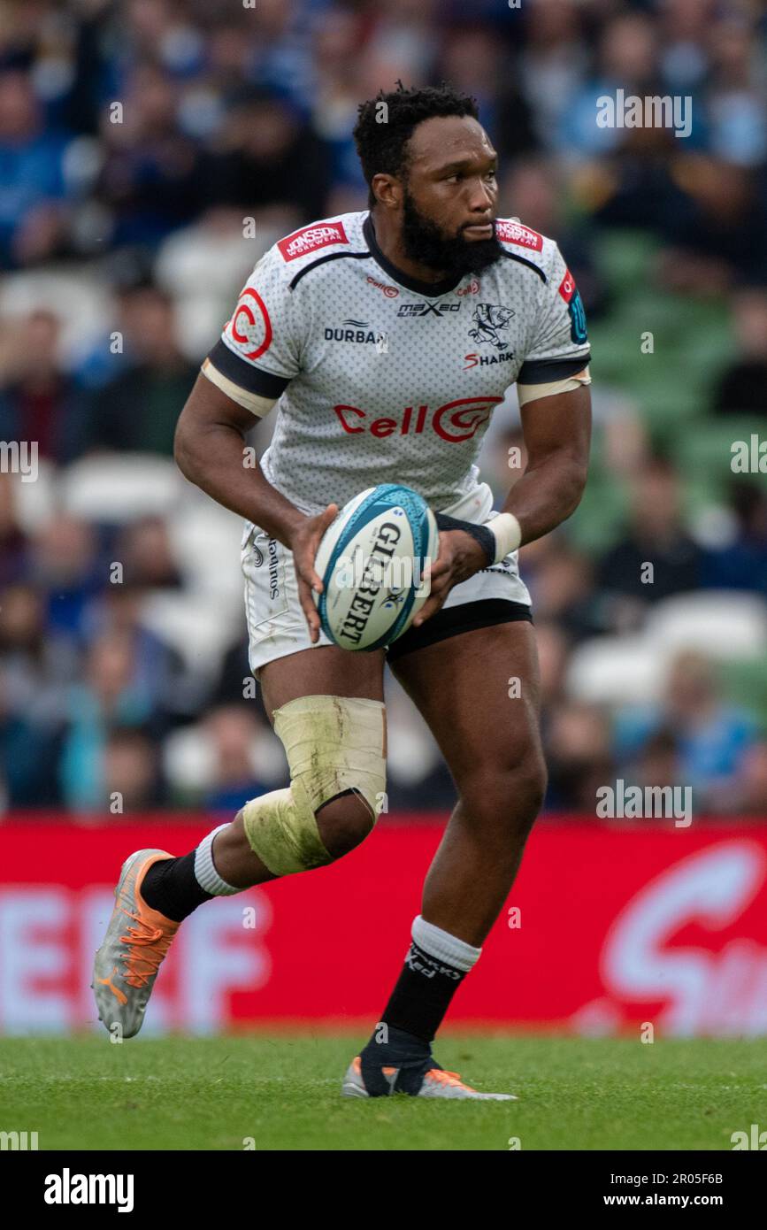 Dublin, Ireland. 06th May, 2023. Vincent Tshituka of Sharks during the ...