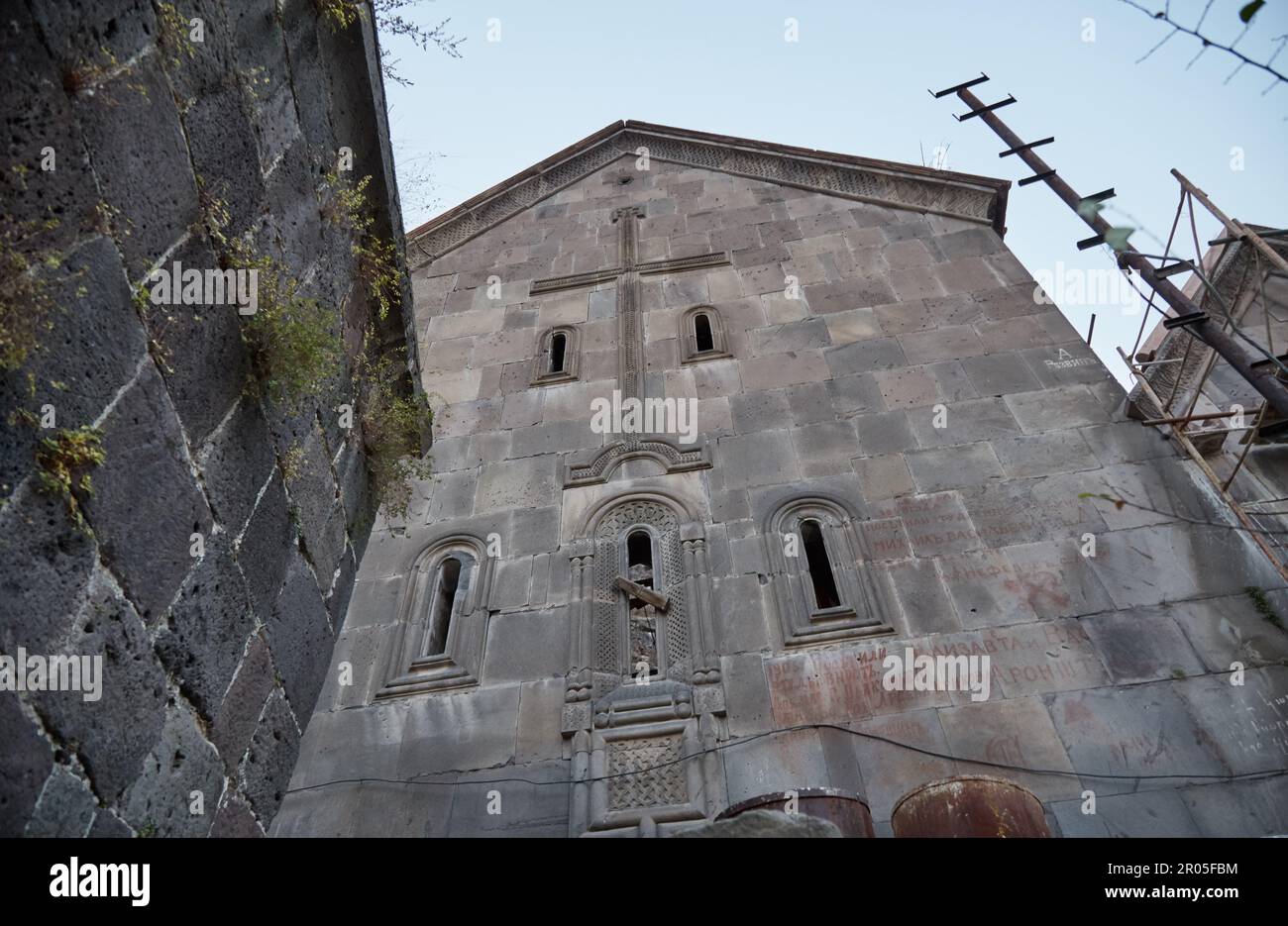 The Rustic Kobayr Monastery in Alaverdi, Armenia at Dusk Stock Photo ...