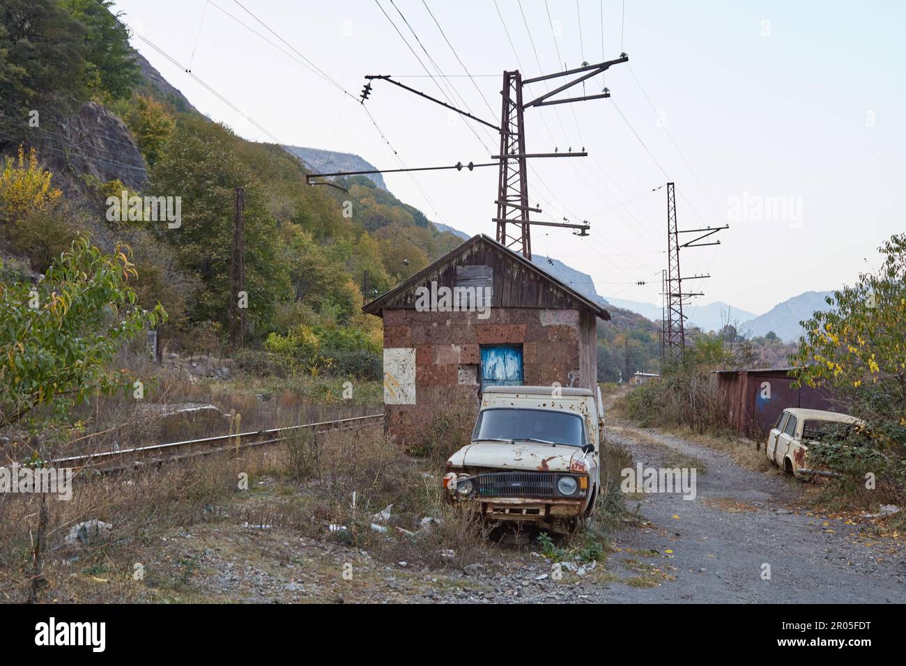 The Rustic Kobayr Monastery in Alaverdi, Armenia at Dusk Stock Photo ...