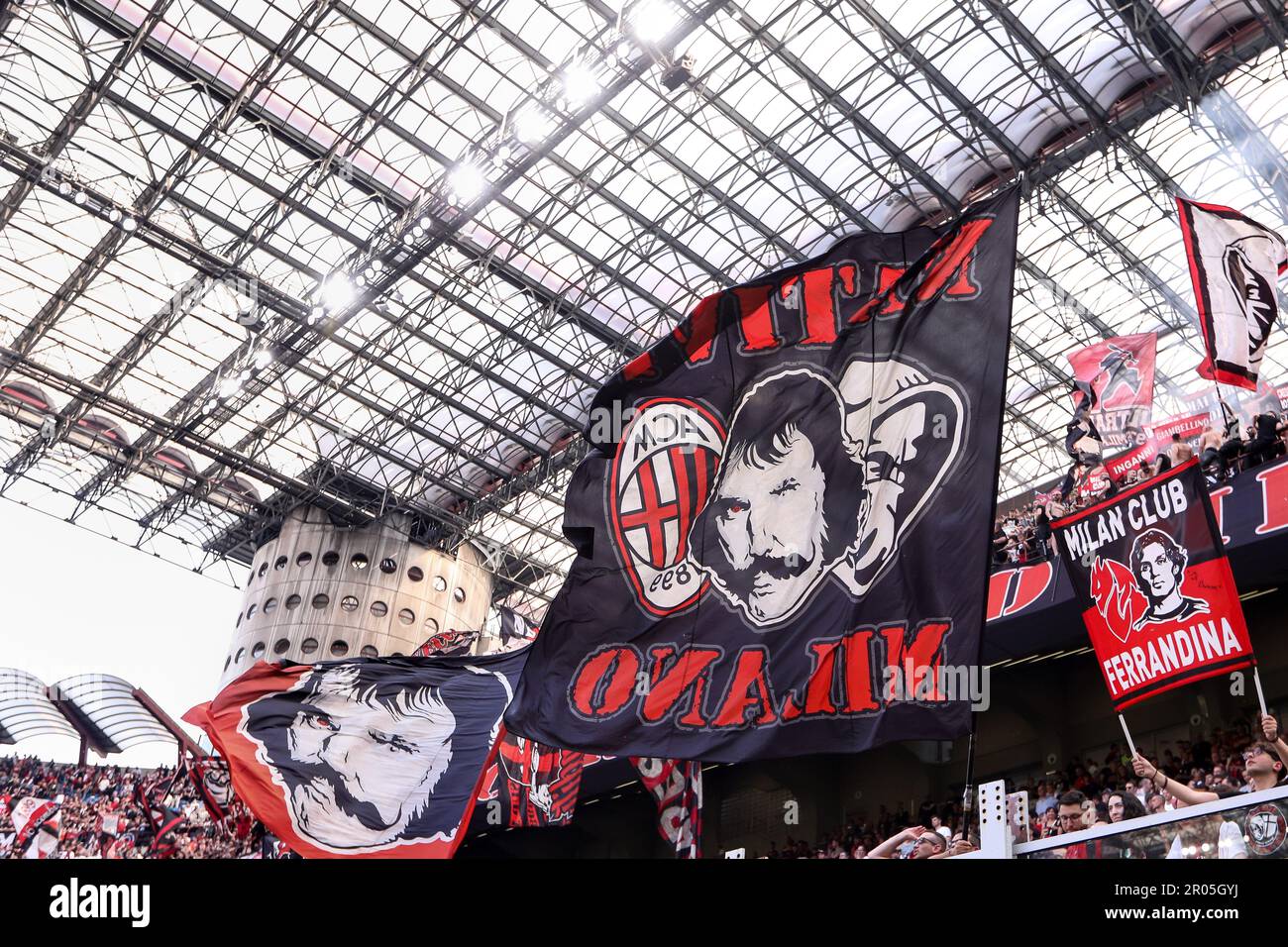 Milan, Italy. 06th May, 2023. Italy, Milan, may 6 2023: supporters of ...