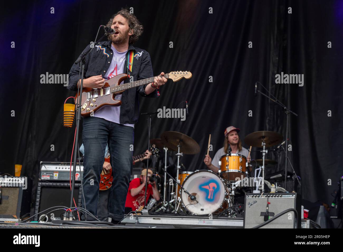 Carter King of Futurebirds performs at the Shaky Knees Music Festival ...
