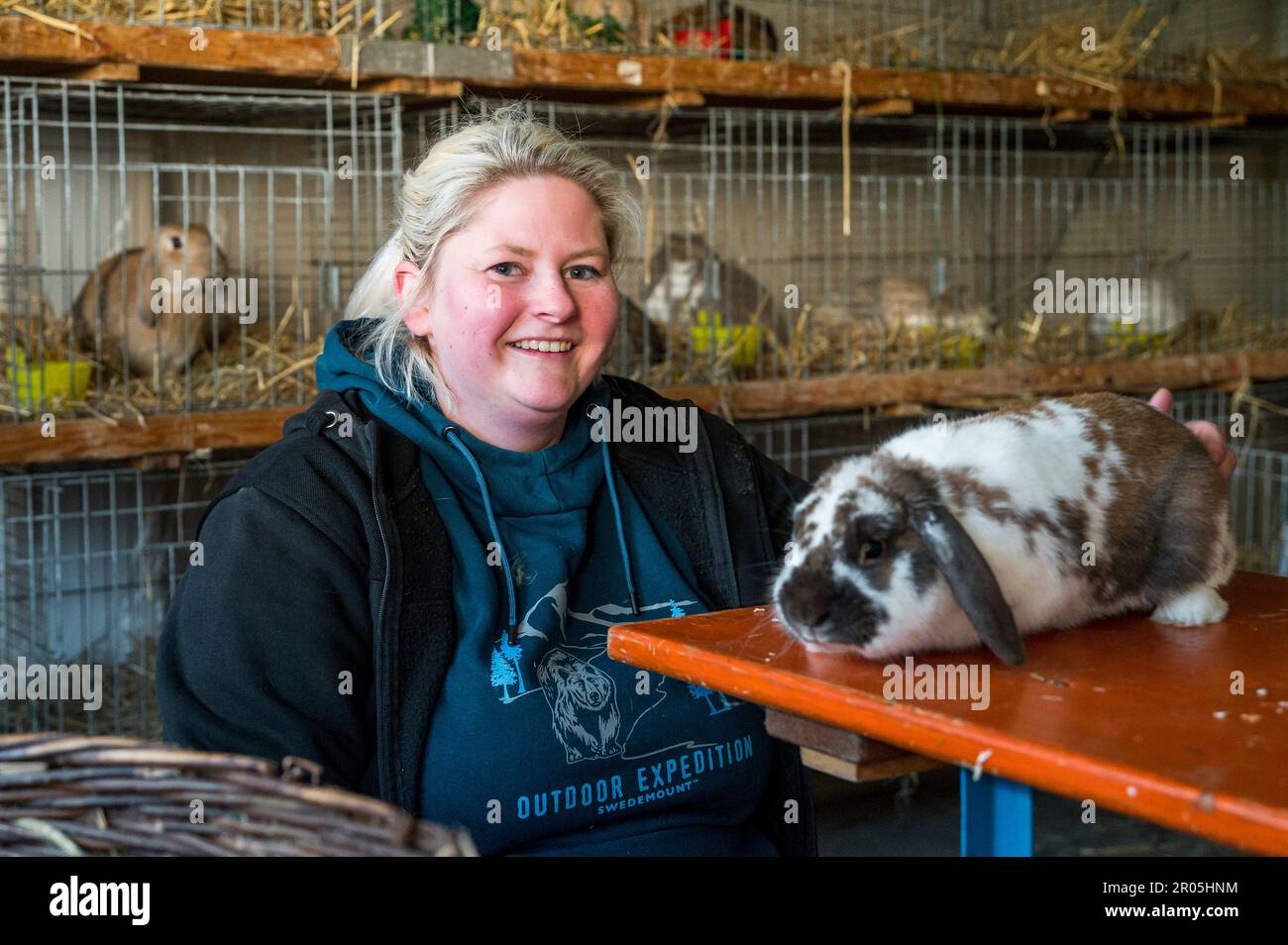 Schauenstein, Germany. 30th Apr, 2023. Carolin Bauer, "rabbit hop ...