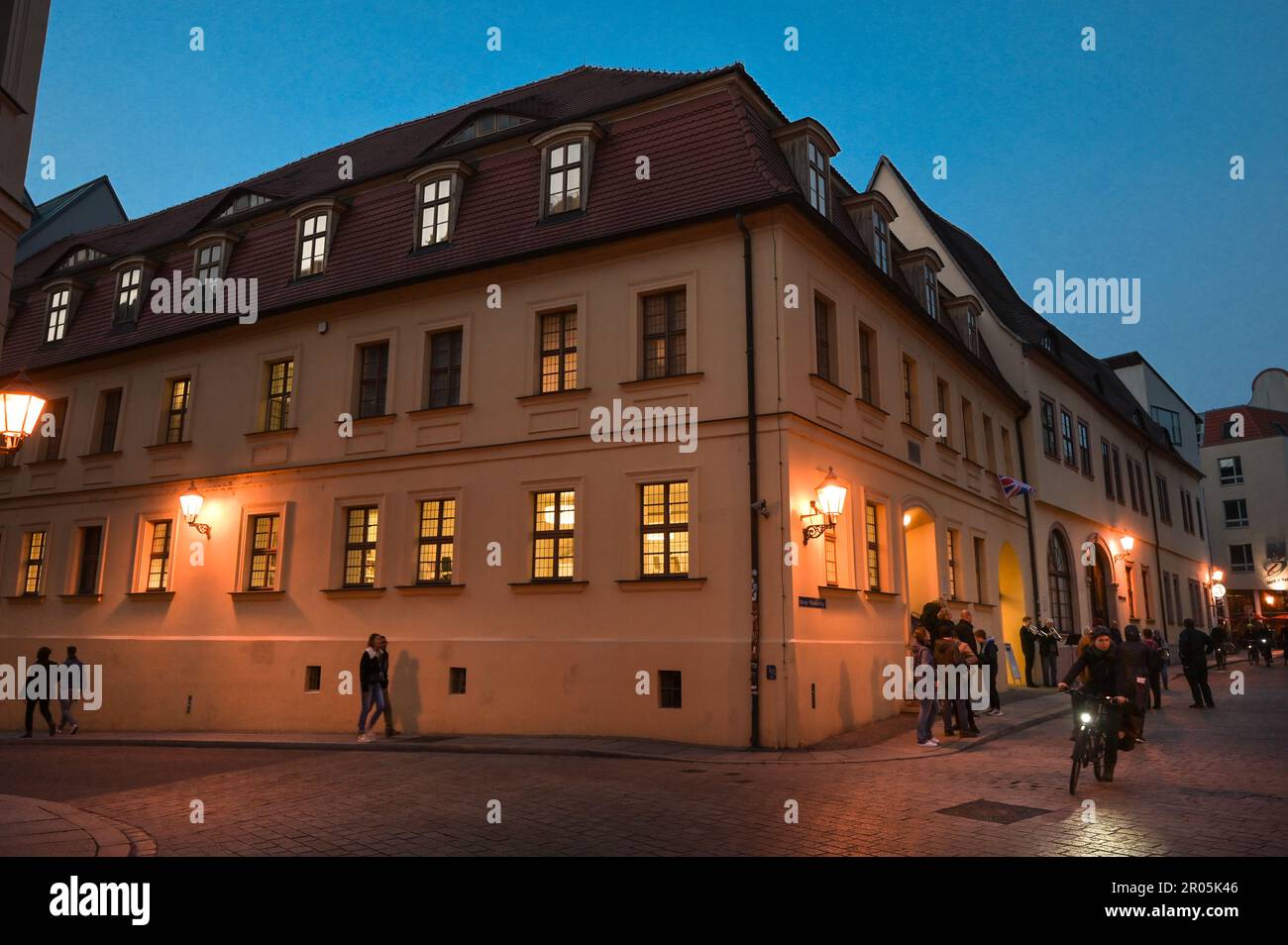 06 May 2023, Saxony-Anhalt, Halle (Saale): The Handel House was the ...