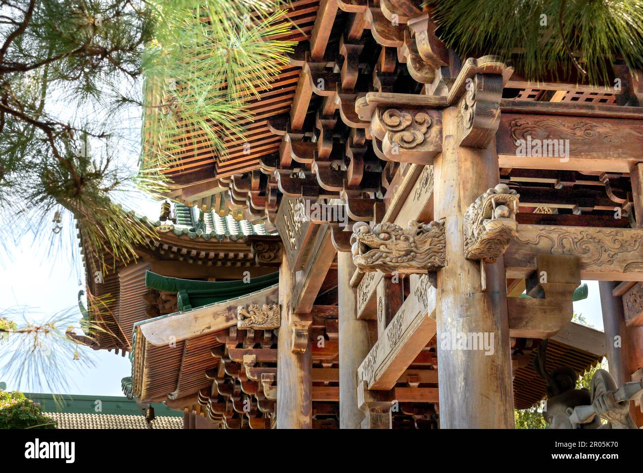 Admire the ancient temple of Minh Thanh in Pleiku city, Vietnam Stock ...