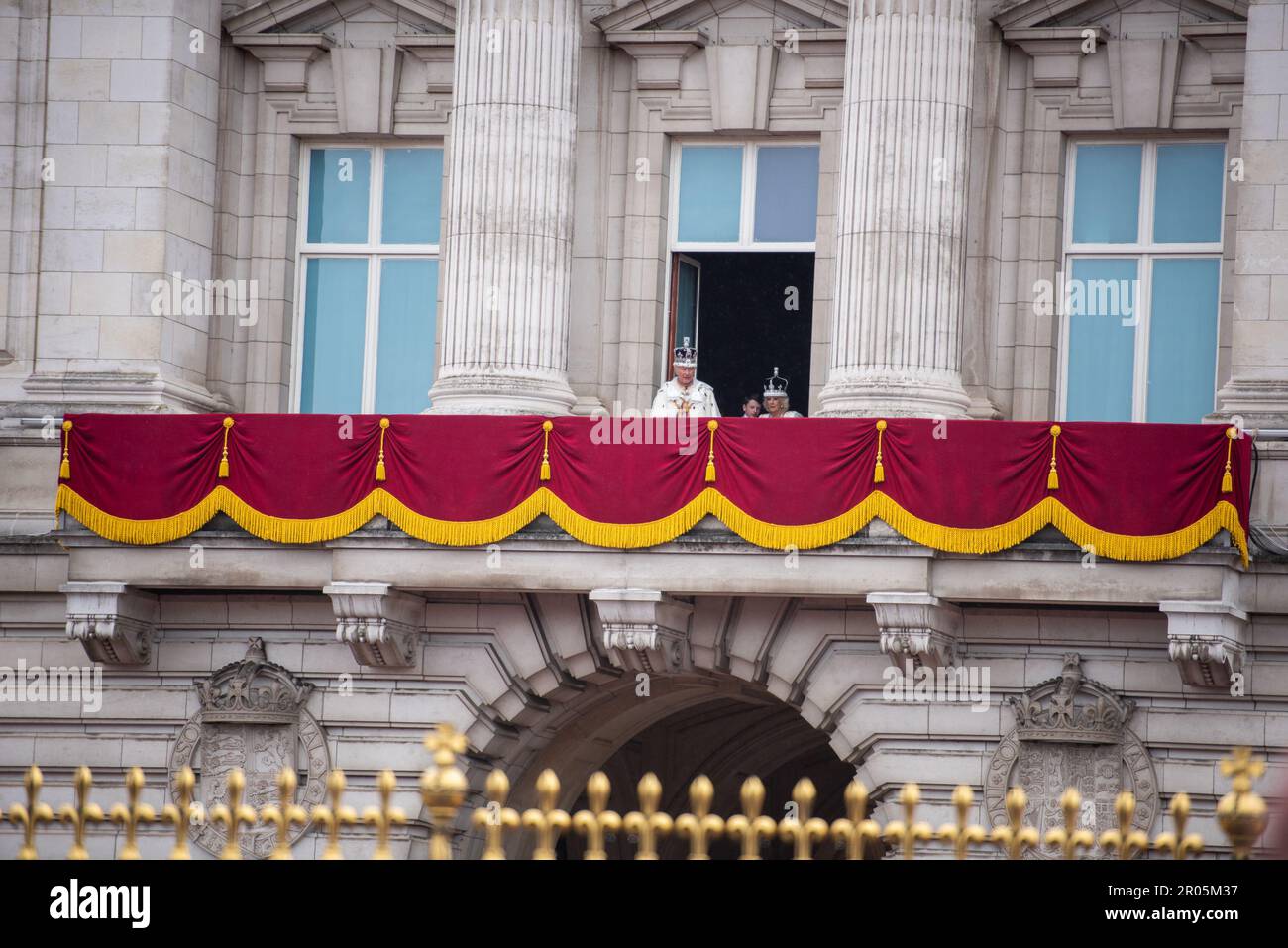 London, UK. 06th May, 2023. King Charles III and Queen Camilla on the ...