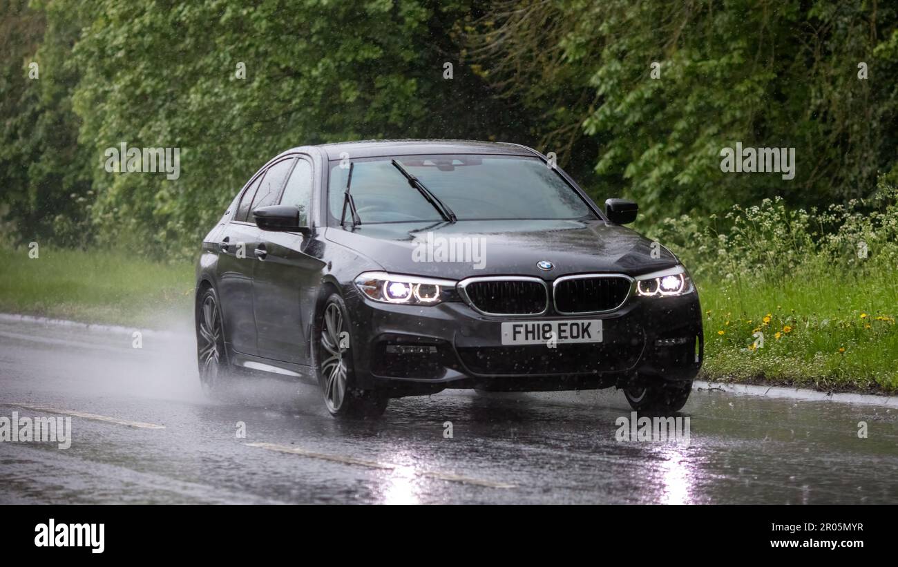 Stony Stratford,Bucks,UK - May 6th 2023. 2018 BMW 5 SERIES Hybrid ...
